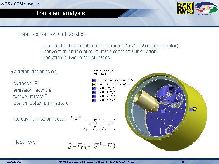 WP 5 FEM analyses ITER PPE training session