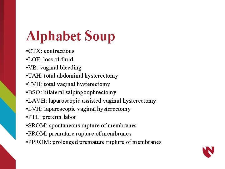 OBGyn Pearls A student guide Objectives General knowledge