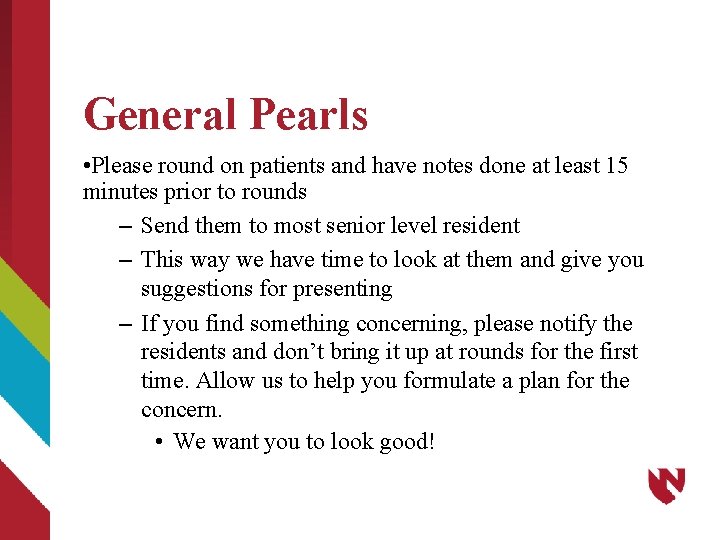 OBGyn Pearls A student guide Objectives General knowledge