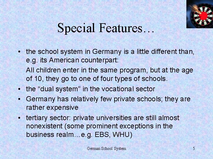 German School System 1 German School System Basic