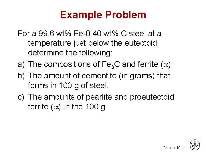 Chapter 10 Phase Diagrams ISSUES TO ADDRESS When