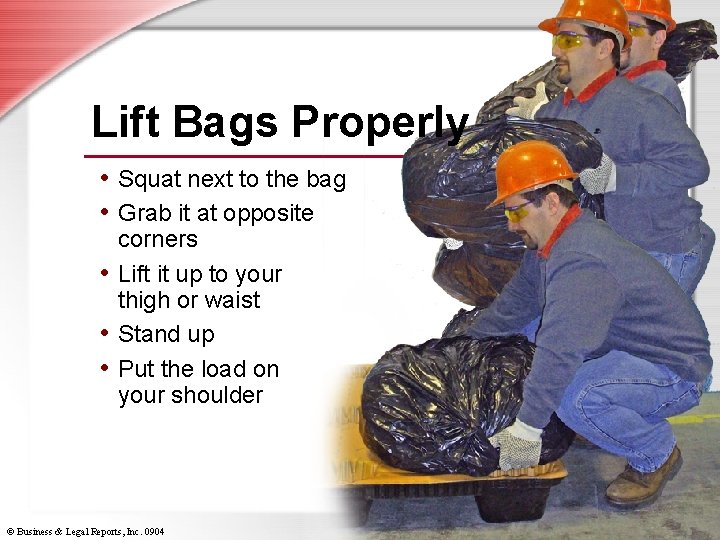 Back Safety Session Objectives You will be able