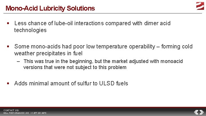 Lubricity Improvers and Treatment for Diesel Fuel NEW