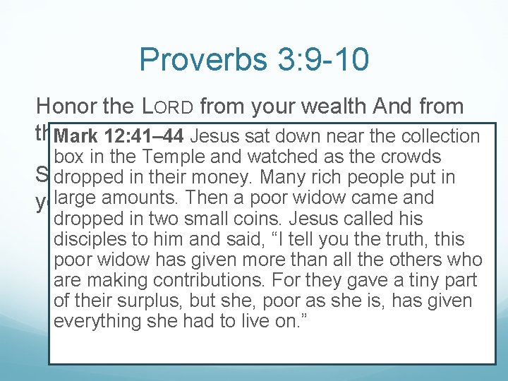 Proverbs 3 1 10 Trusting the Lord with