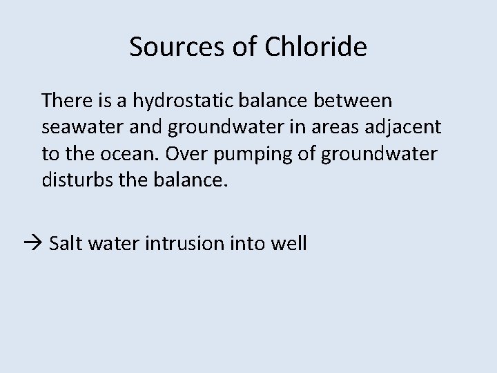 ENVE 201 Environmental Engineering Chemistry 1 CHLORIDES Chapter