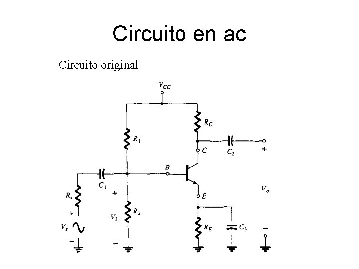 Modelo de Transistores Bipolares Electrnica I Amplificacin en