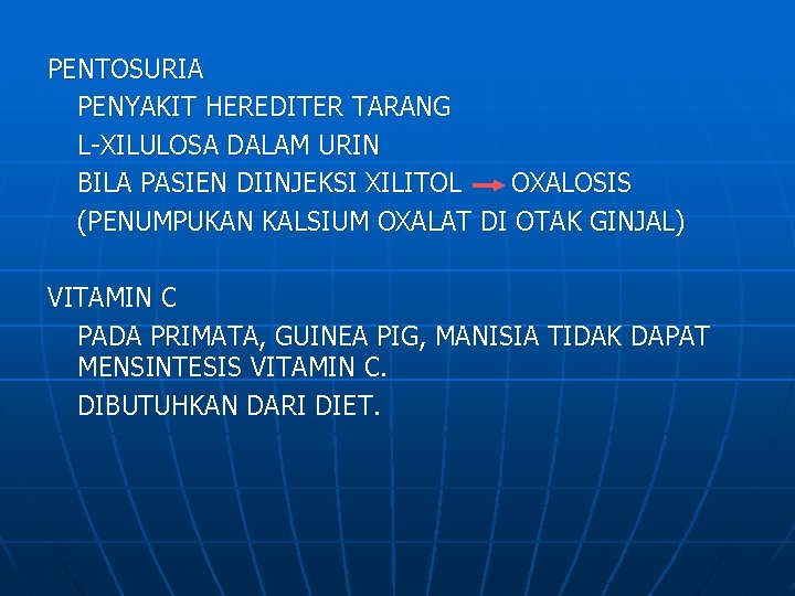 METABOLISME KARBOHIDRAT PROF Dr FADIL OENZIL Ph D