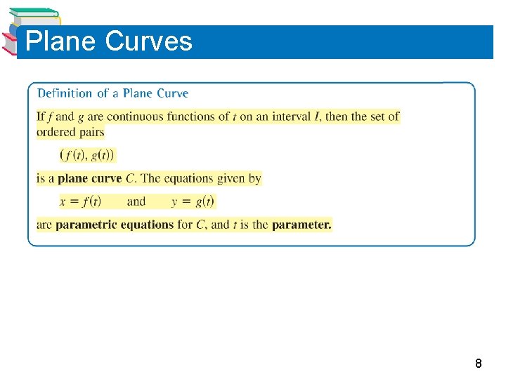 9 4 Parametric Equations Copyright Cengage Learning All
