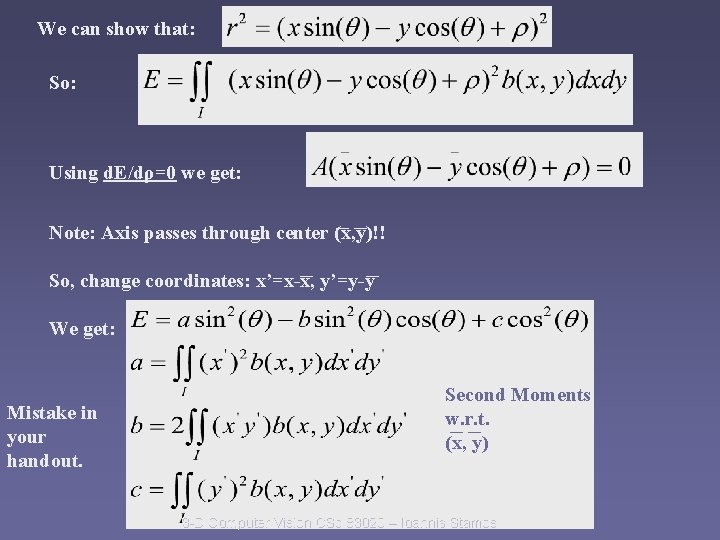 3 D Computer Vision CSc 83020 Binary Images