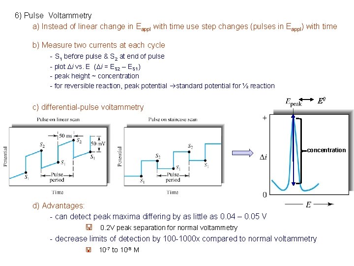VOLTAMMETRY A Comparison of Voltammetry to Other Electrochemical