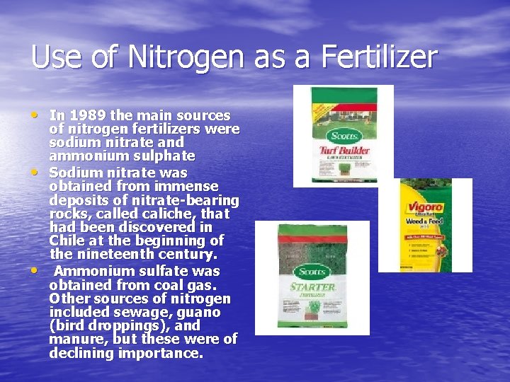 Ground and Surface Water Pollution by Nitrogen Compounds