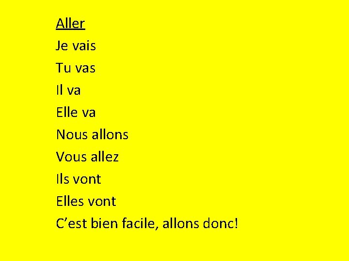 Les Familles des verbes Dans chaque famille cest