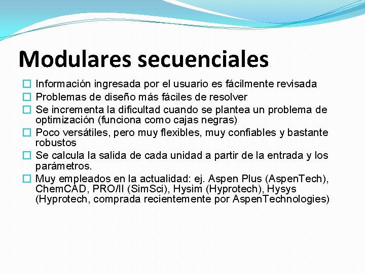 Simulacin de Procesos Prof MSc Juan E Rodrguez