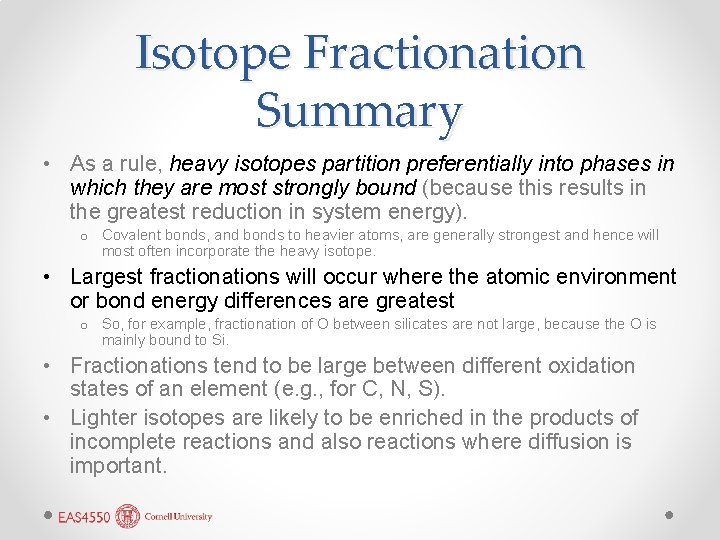 Introduction to Stable Isotope Geochemistry Lecture 32 Beginnings