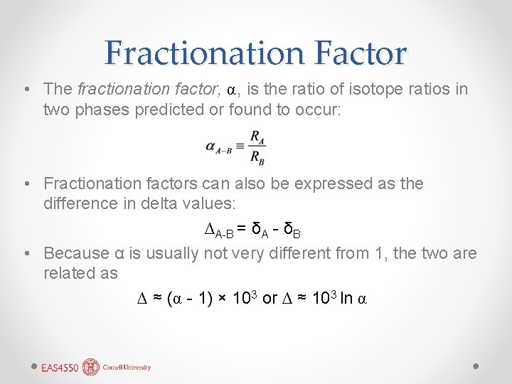 Introduction to Stable Isotope Geochemistry Lecture 32 Beginnings