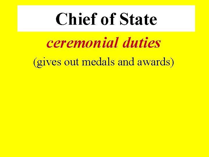 Objective 4 1 Roles of the President Objective