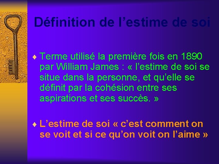 Lestime de soi Prsentation par Mlanie Cliche psychologue