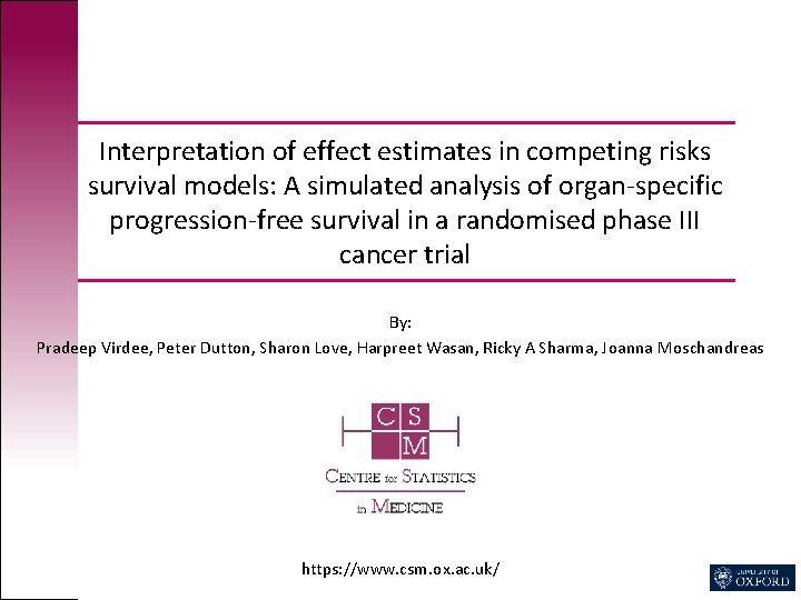 Interpretation of effect estimates in competing risks survival