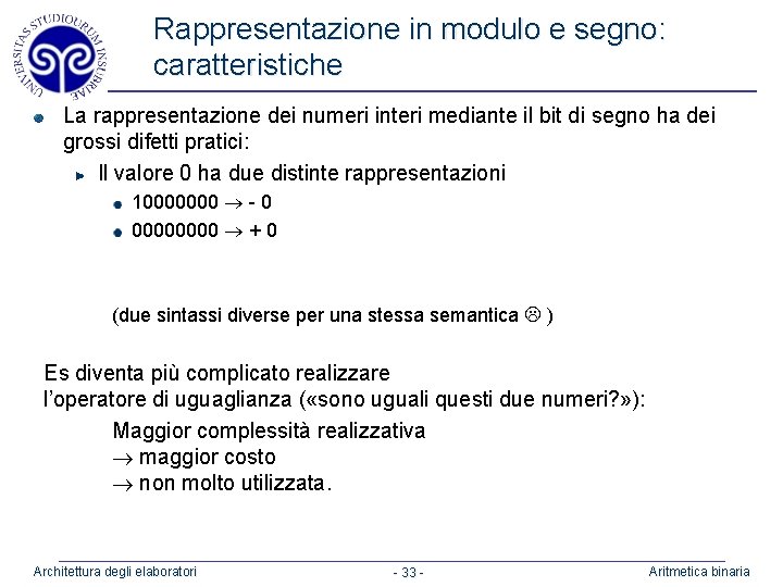 Universit degli Studi dellInsubria Dipartimento di Scienze Teoriche