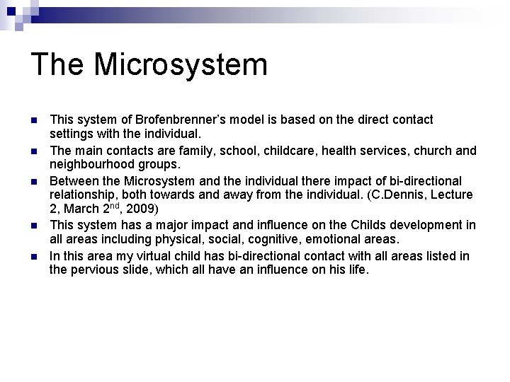 Ecological Map By Jesica Mc Hugh Virtual Child