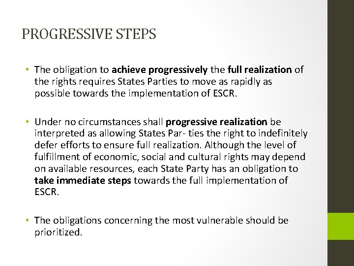 International Covenant on Economic Social and Cultural Rights