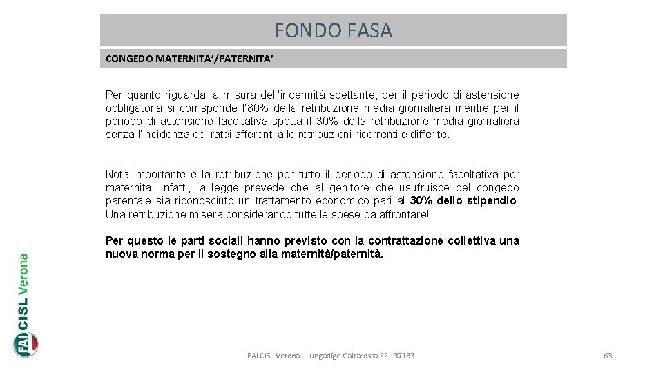 FASA FONDO ASSISTENZA SANITARIA ALIMENTARISTI RIFERIMENTO CONTRATTUALE Art