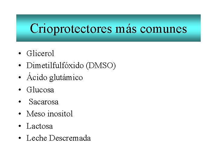 CONSERVACIN Y CONTROL DE CEPAS MICROBIANAS Coleccin de