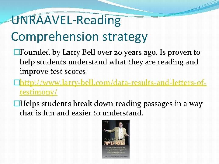 Reading Comprehension and Writing Strategies By Lisa Baggio