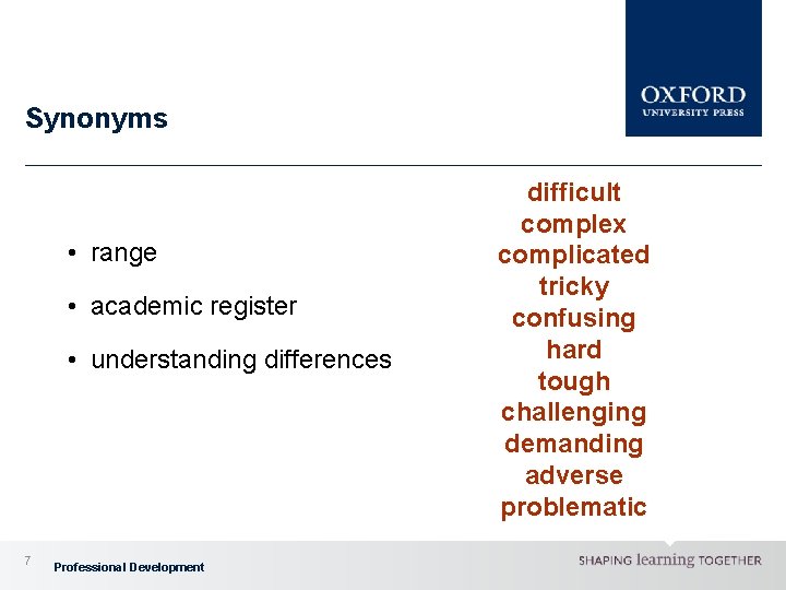 Making words work together vocabulary teaching and lexical