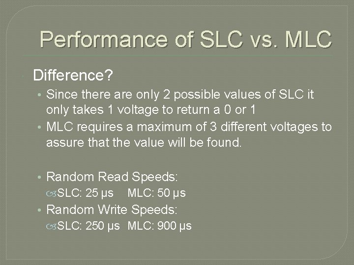 Storage Where its come from and is going