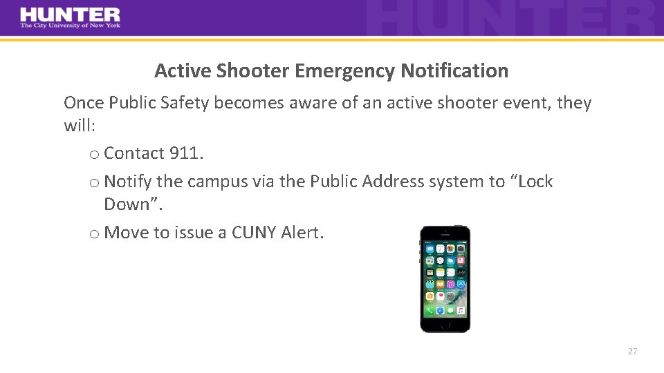 Protocol for Active Shooter Situations Remember your ABCs