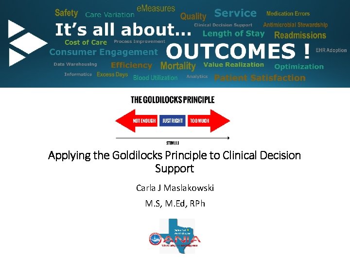Applying the Goldilocks Principle to Clinical Decision Support