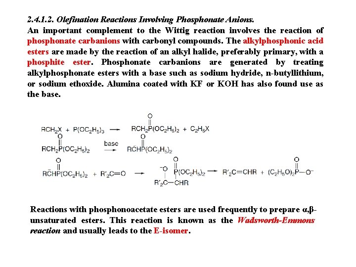 Chapter 2 Reactions of Carbon Nucleophiles with Carbonyl