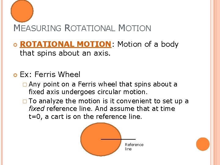 ROTATIONAL MOTION AND THE LAW OF GRAVITY Ch