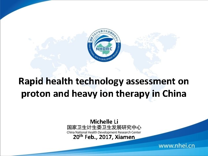 Rapid health technology assessment on proton and heavy