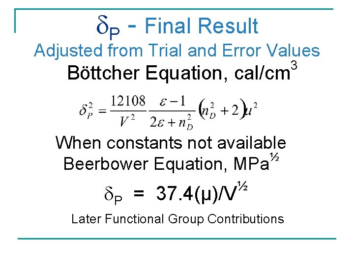 HANSEN SOLUBILITY PARAMETERS FROM START TO 50 YEARS