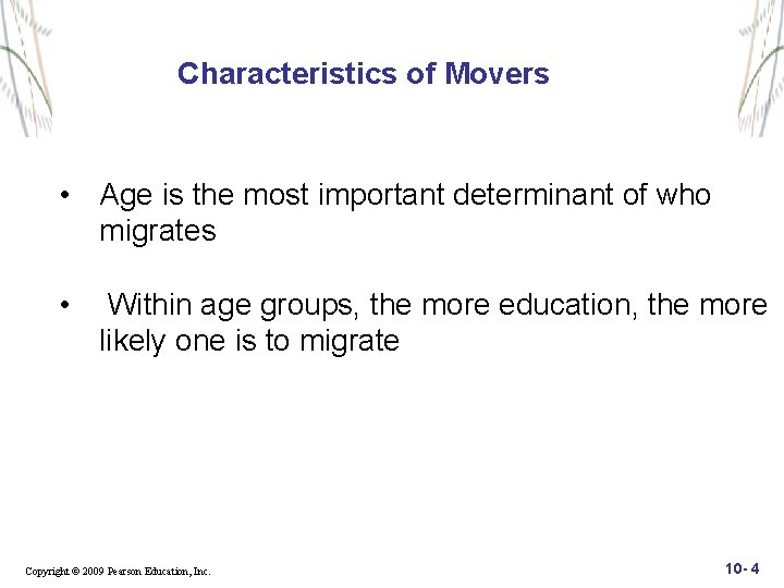 Chapter 10 Worker Mobility Migration Immigration and Turnover