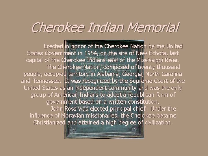 New Echota Historic Site A Virtual Tour of