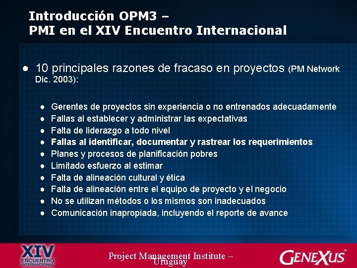 Organizational Project Management Maturity Model OPM 3 Lic