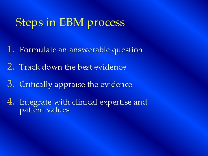 Evidence Based Laboratory Medicine Diagnostische performantie en klinische