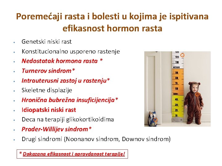 Terapija hormonom rasta indikacije za leenje Maja Jei