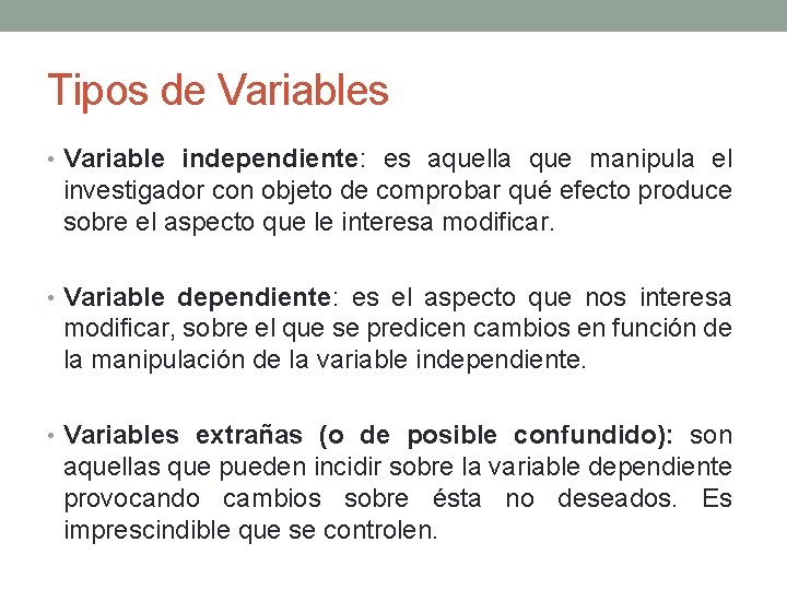 DISEO Y ANLISIS DE EXPERIMENTOS Temas Estudios expermientales
