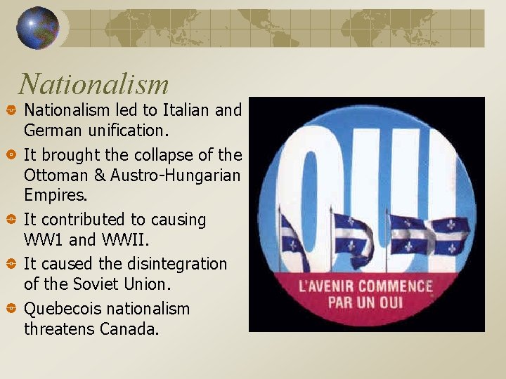 Fundamental Themes of 20 th Century History Understanding