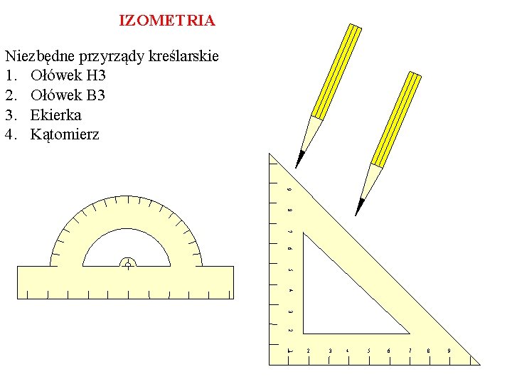 IZOMETRIA Niezbdne przyrzdy krelarskie 1 Owek H 3