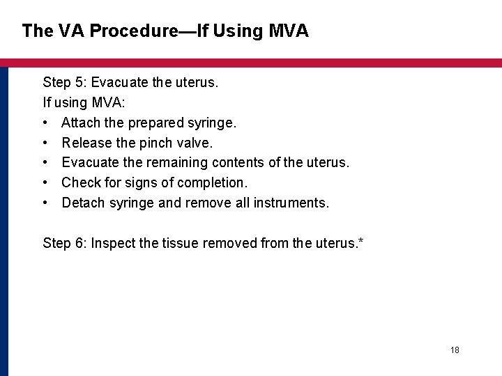 Emergency Treatment Module 2 Session 5 Vacuum Aspiration