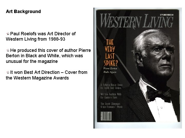 Western Magazine Awards Foundation The Magazine School TMS