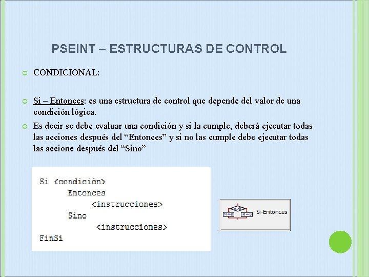 TUTORIAL PSEINT FUNDAMENTOS DE PROGRAMACIN Ing Elizabeth Daz