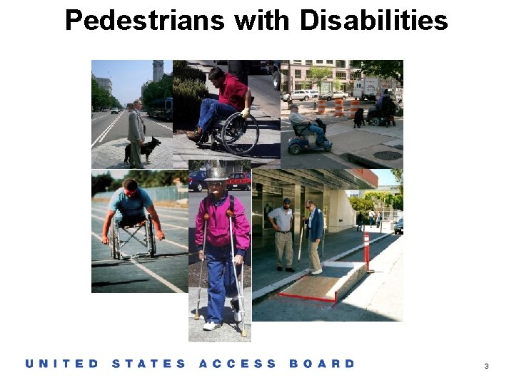 www accessboard gov Proposed Guidelines for Pedestrian Facilities
