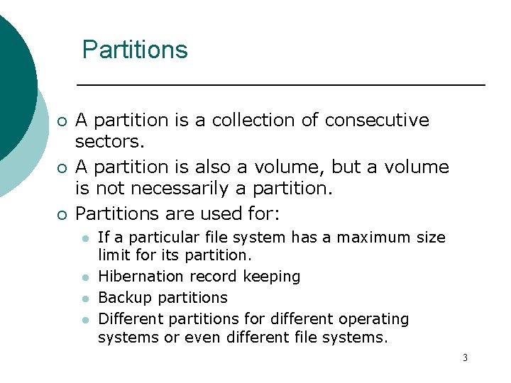 Volume Analysis What is a volume Carrier defines