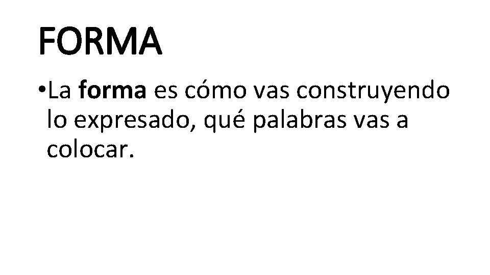 Forma y Fondo Literatura II Objetivo de la